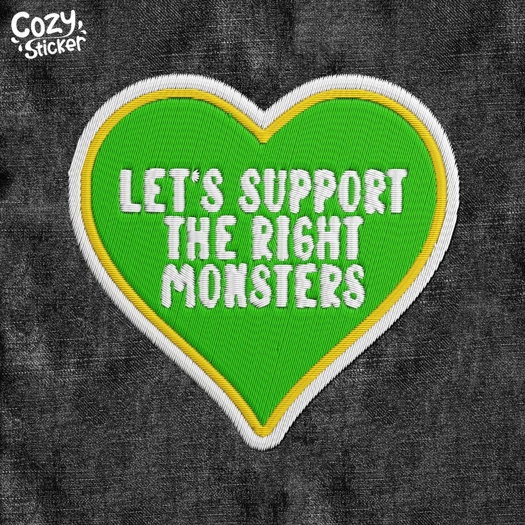 Let's Support the Right Monsters Patch, Inclusion Patches, LGBTQ Ally ...
