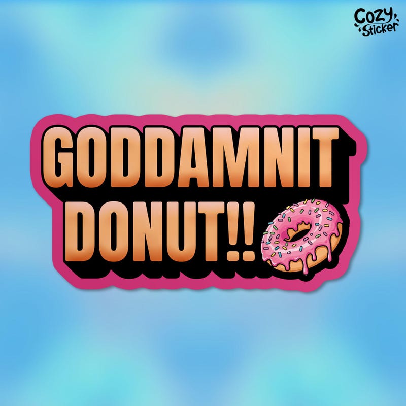 Donut Sticker - Etsy