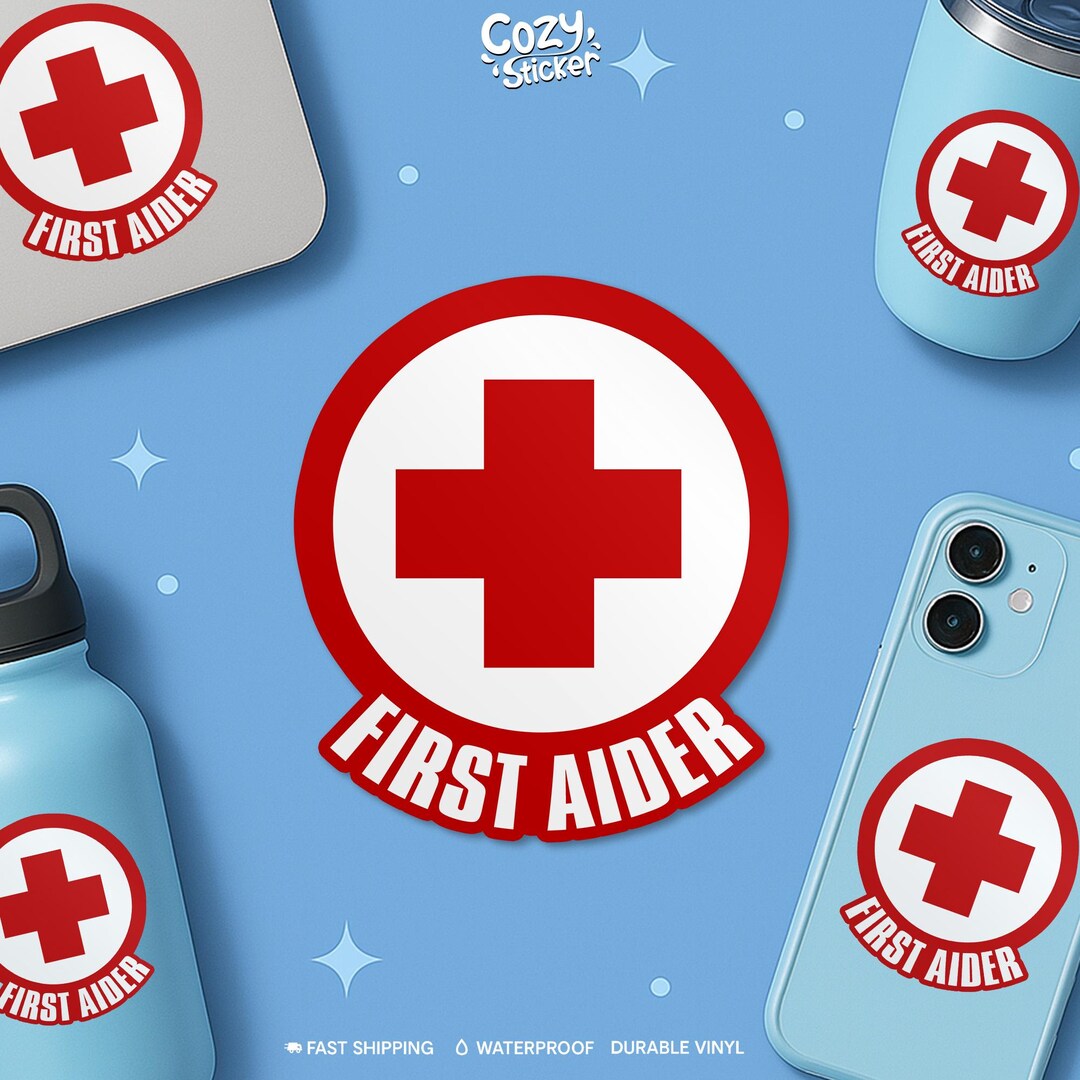First Aider Sticker, Nurse Doctor Assistant Participant Medical ...