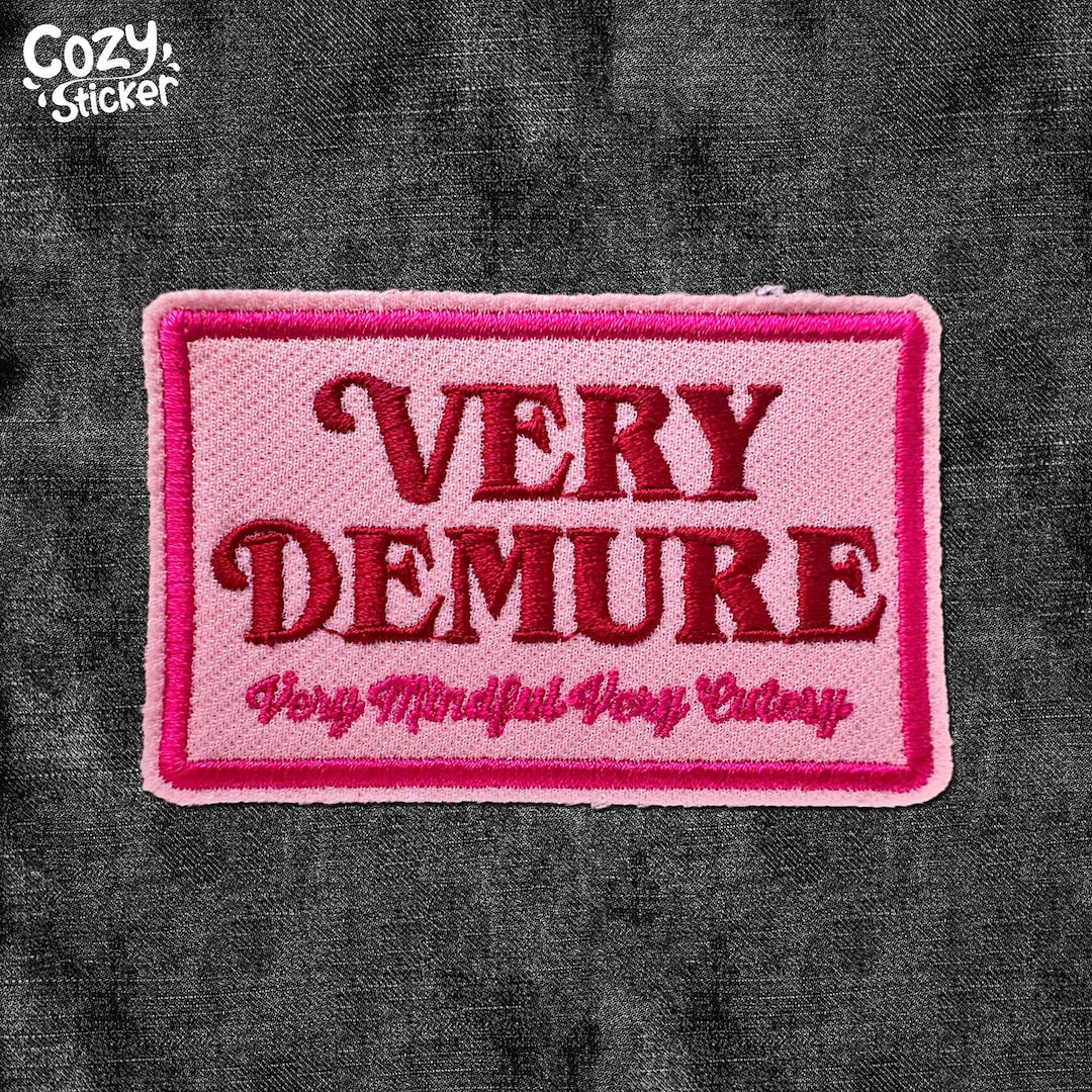 Very Demure Very Mindful Very Cutesy Patch Girly Trucker Hat ...