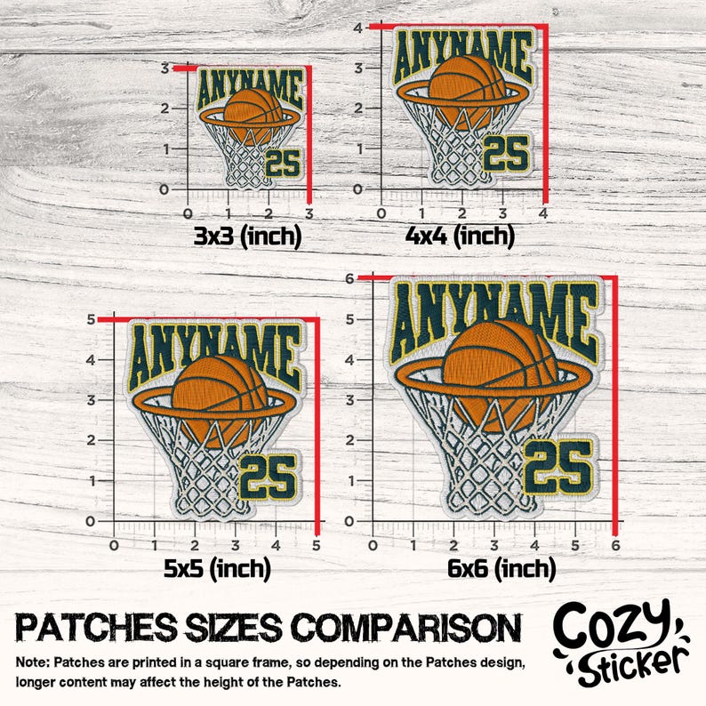 Custom Basketball Patch, Personalized Basketball Sport Player Name and ...