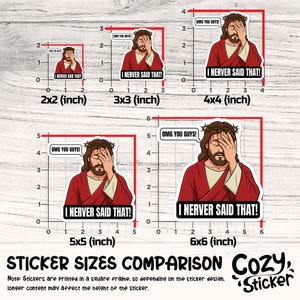 You Guys That's Not What I Said Sticker, Funny Jesus Christian Faith ...