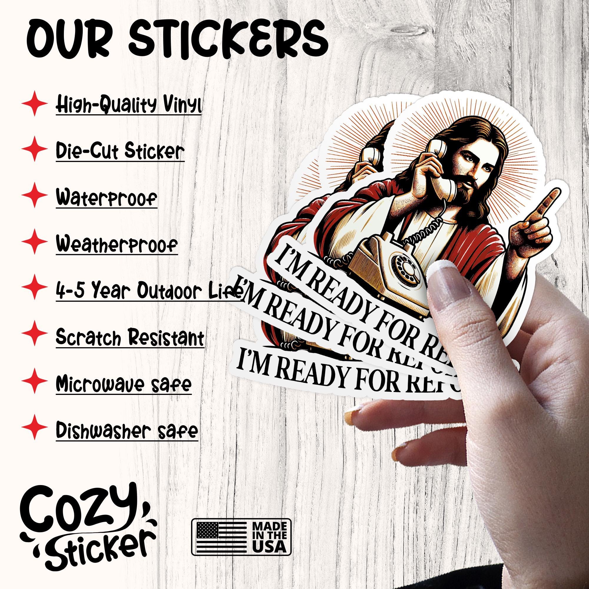 I'm Ready for Report Jesus Sticker, Healthcare Nurse, Funny Dark Humor ...