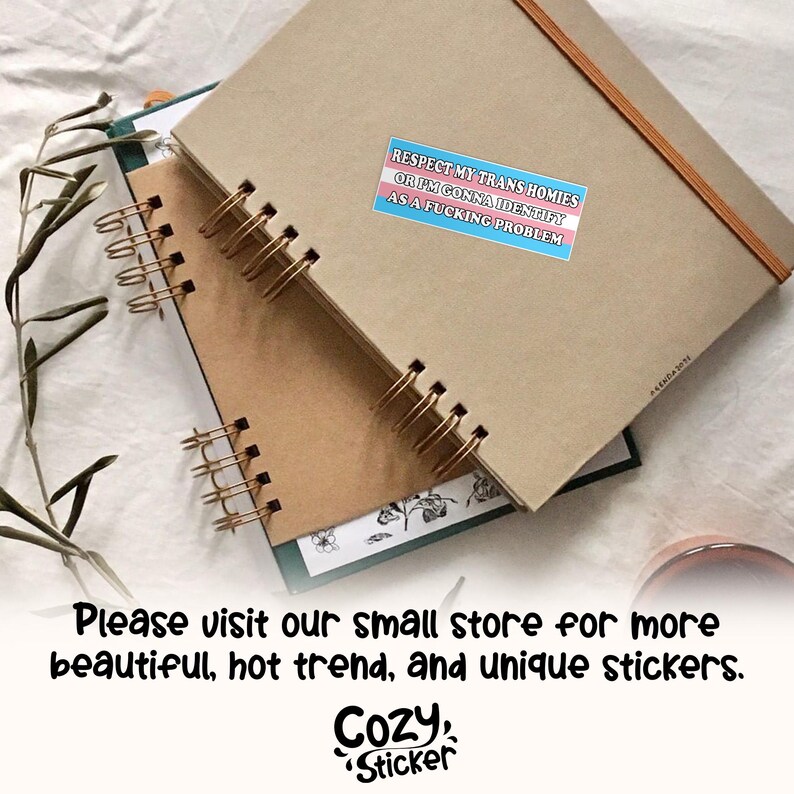 Respect My Trans Homies Sticker, LGBTQIA Trans Rights Human Rights ...