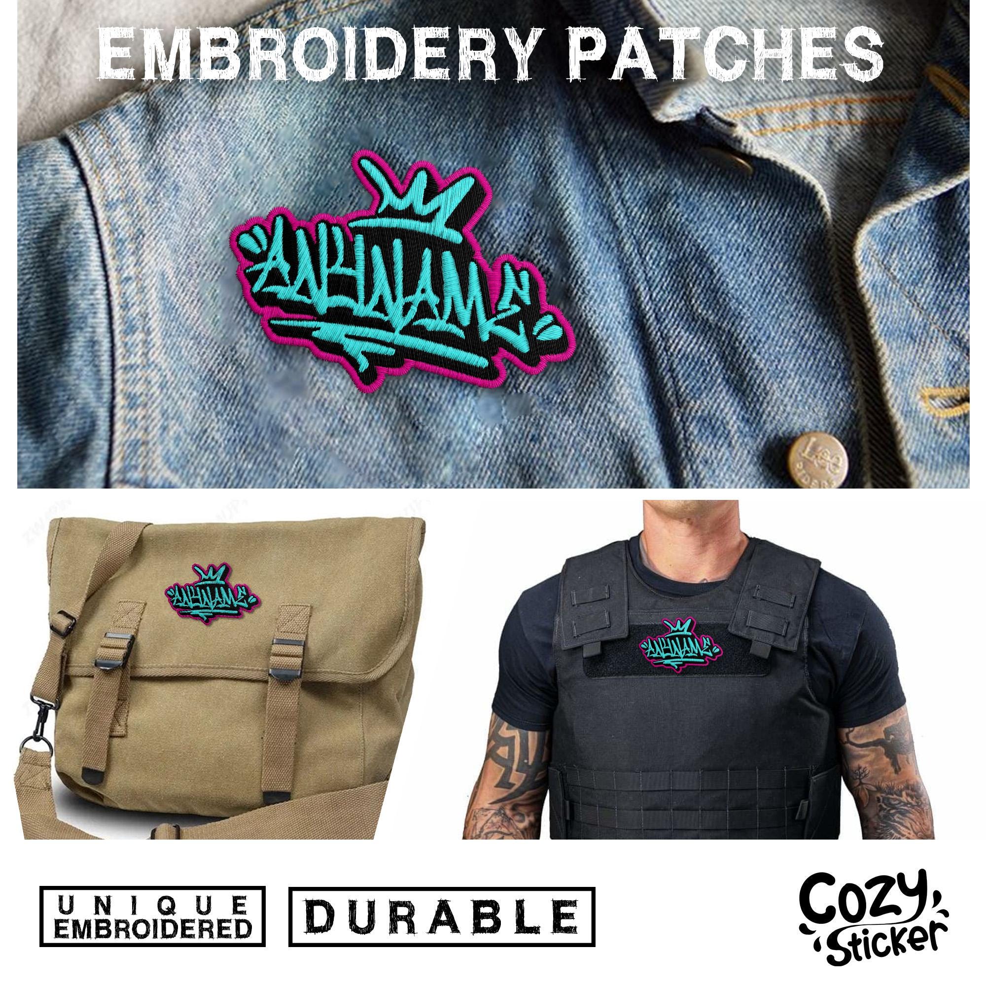 Custom Graffiti Name Decal Patch Personalized Graffiti Name Embroidery ...