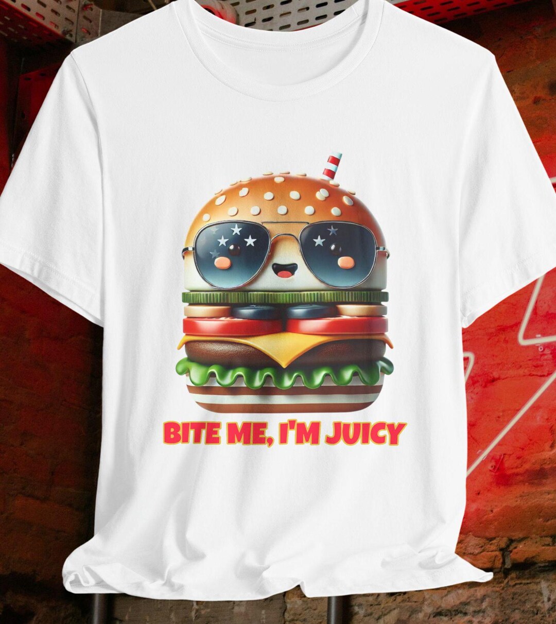 Burger T-shirt,food Lover Gift,fast Food Tee,funny Graphic Shirt,unisex ...