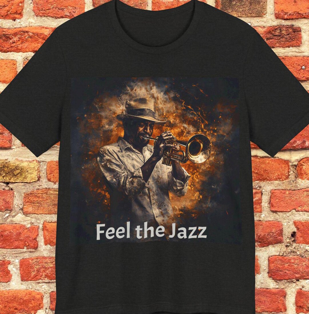 Jazz Music T-shirt,musical Instrument Tee,music Theme Shirt,music Lover ...