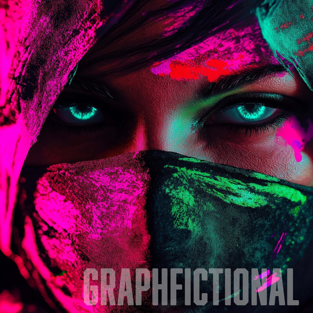 Neon Ninja Ink AI Wall Art Pt. 4 | Ai Wall Art | Digital Print | Ai Art ...