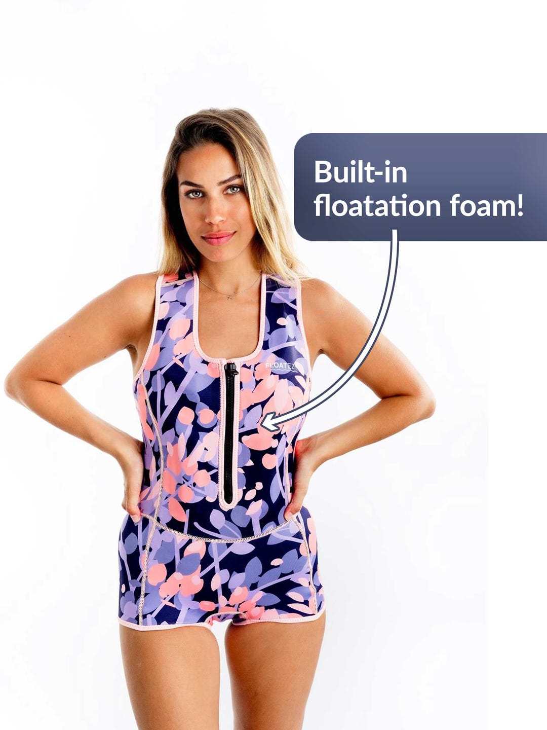 Floatation Swimwear - Limestone Neoprene With Built-in Floatation Foam ...