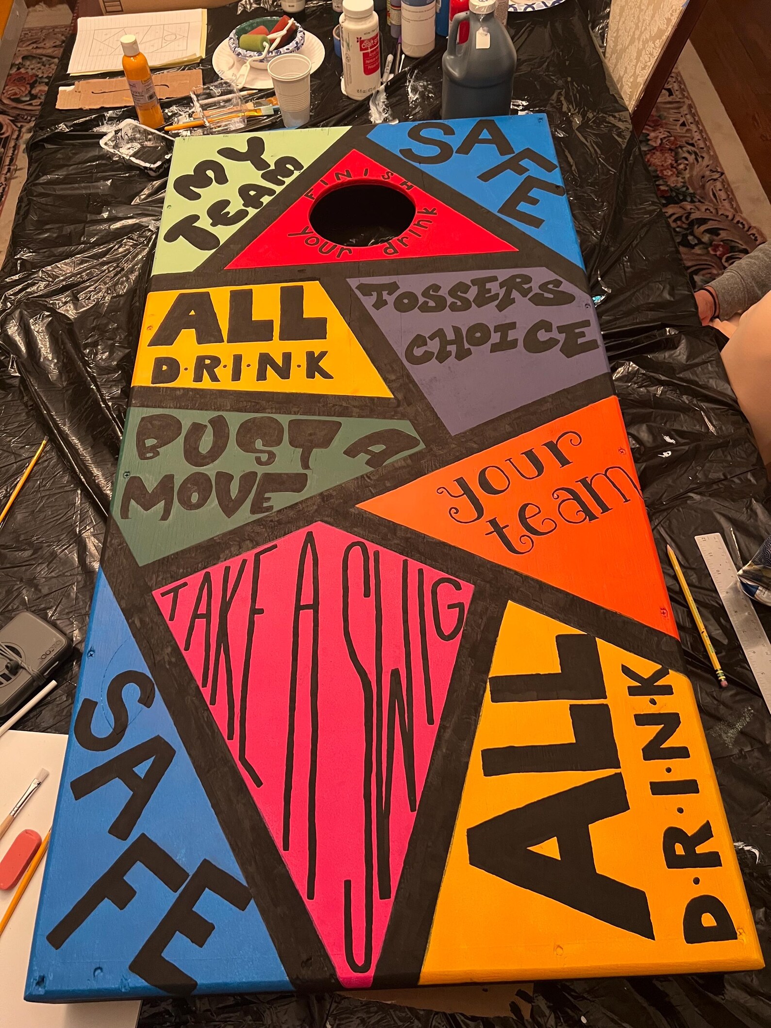 Personalized, Hand Painted, Table, Games, Party, Jokes - Etsy