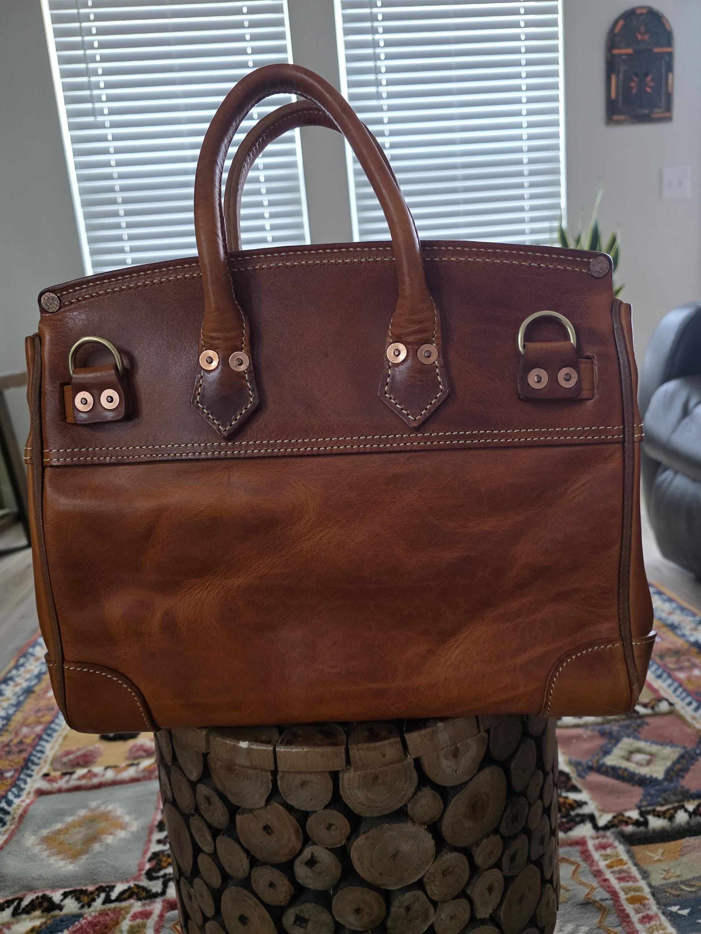 Old Urban Handmade Leather Briefcase Rustic Brown Satchel Work Tote - Etsy