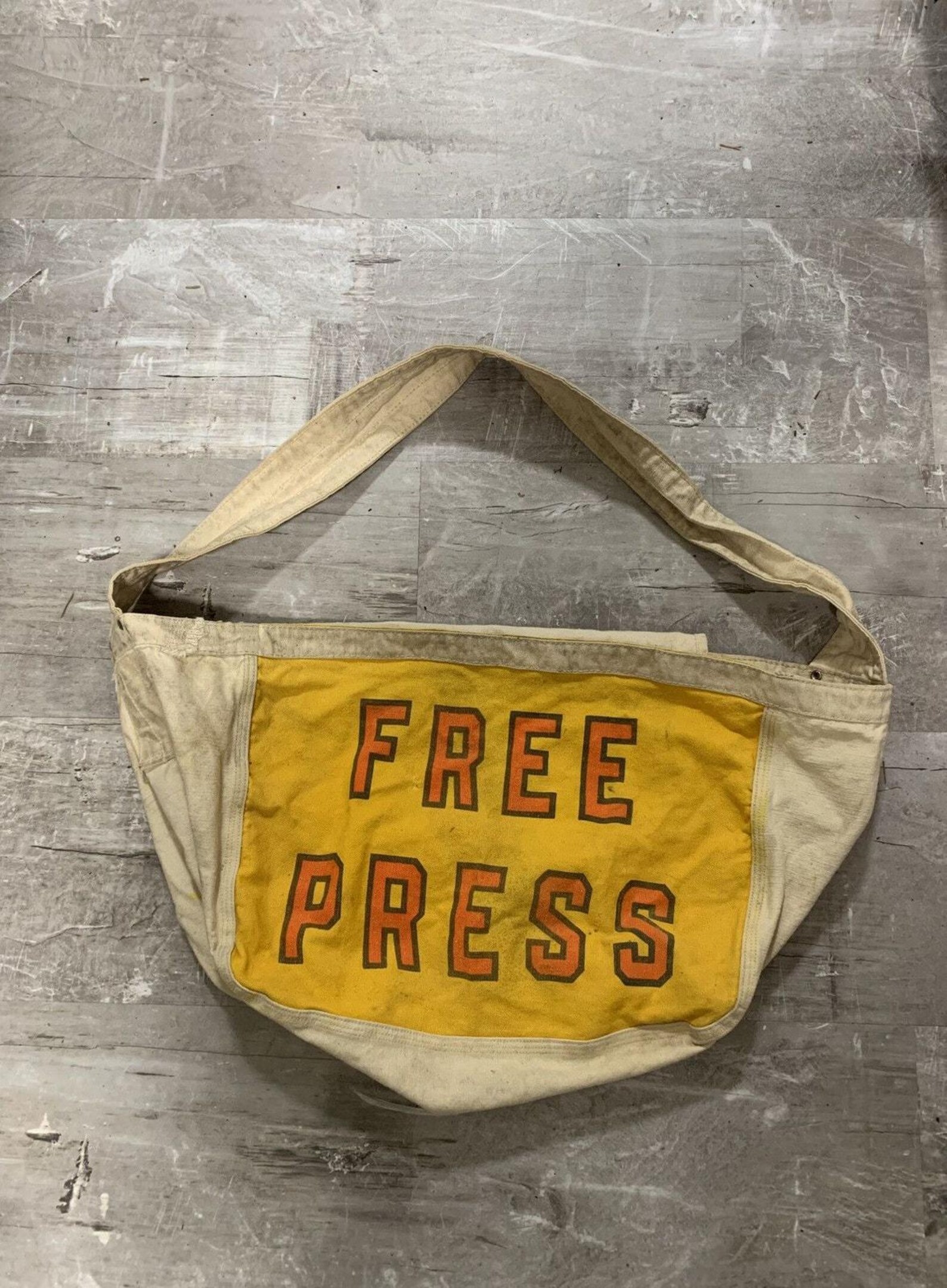Vintage Free Press Newspaper Delivery Bag - Etsy