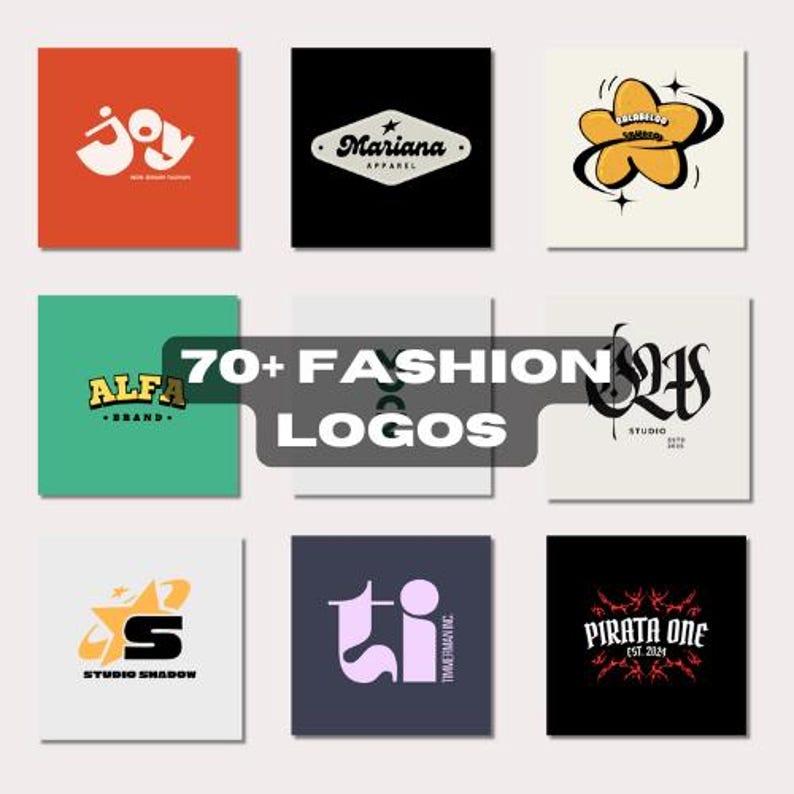 70+ UNIQUE LOGOS Clothing Brand/shop/studio | Customizable Business ...