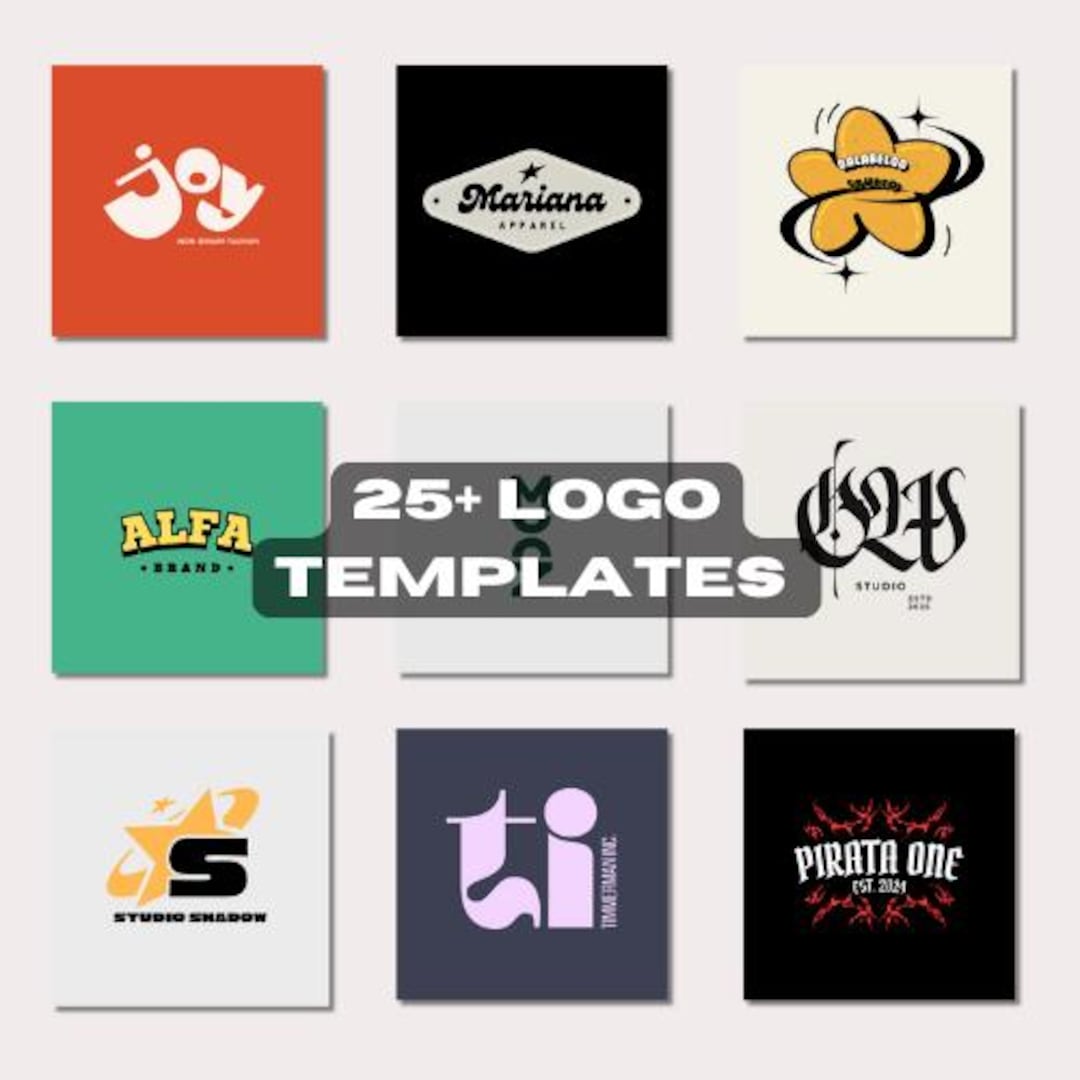 CUSTOM 25+ LOGO TEMPLATES Clothing Brand/shop/studio | Customizable ...
