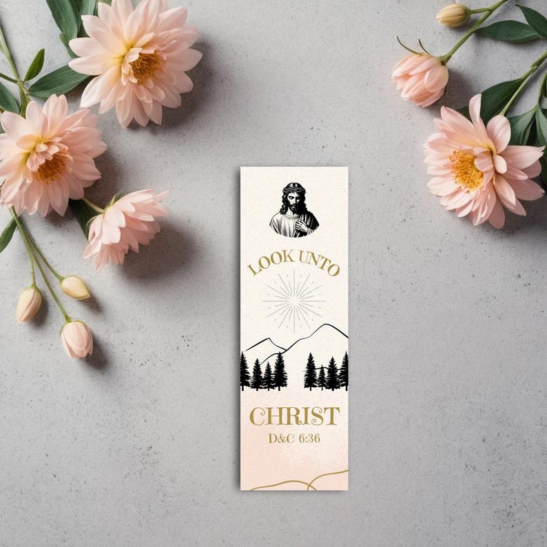 Look Unto Christ Bookmark – 2025 LDS Youth Theme (PDF) - Etsy