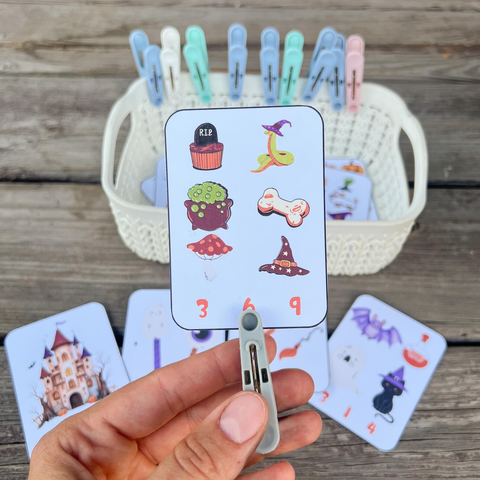 Montessori Halloween Counting Cards Printable | Preschool Printable ...