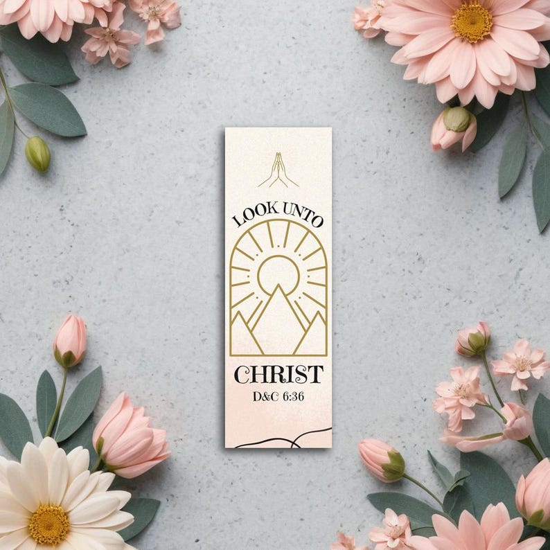 Look Unto Christ Bookmark – 2025 LDS Youth Theme (PDF) - Etsy