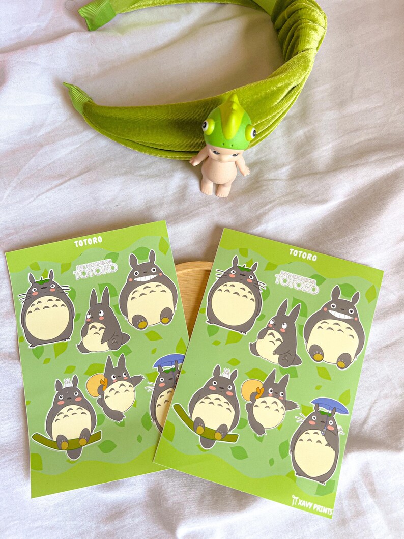 Totoro Sticker Sheet | Studio Ghibli Stickers Cute Journaling ...