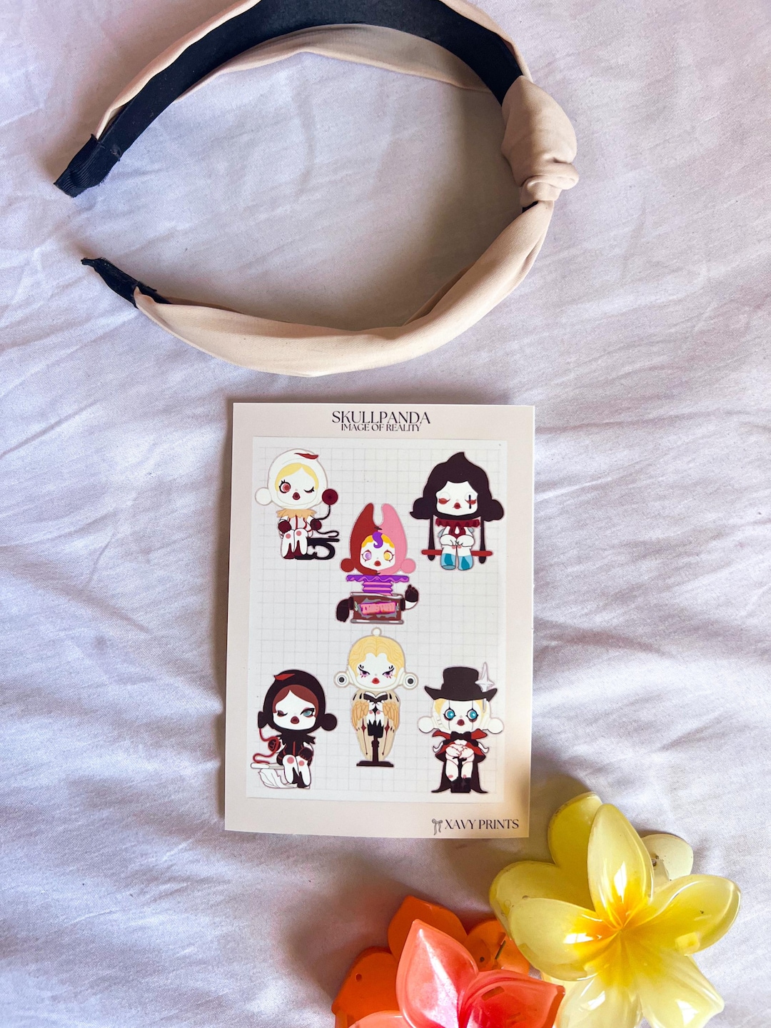 SKULLPANDA Sticker Sheet | Popmart Aesthetic Vinyl Journaling ...