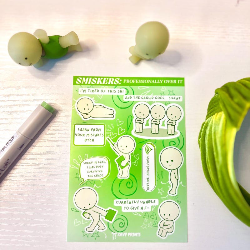 Smiski Stickers - Etsy