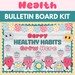 Health Bulletin Board Kit, School Nurse Office Bulletin Board, Healthy ...