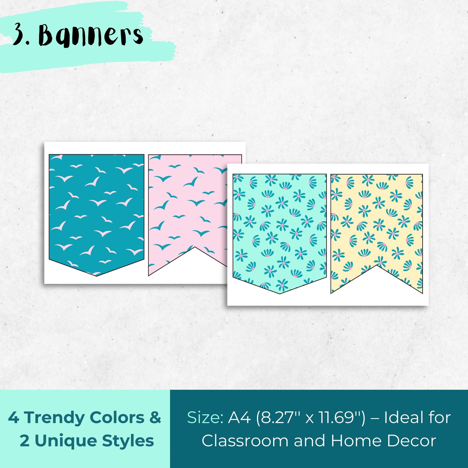 Spring Bulletin Board Kit, Groovy Retro April May Bulletin Board in ...