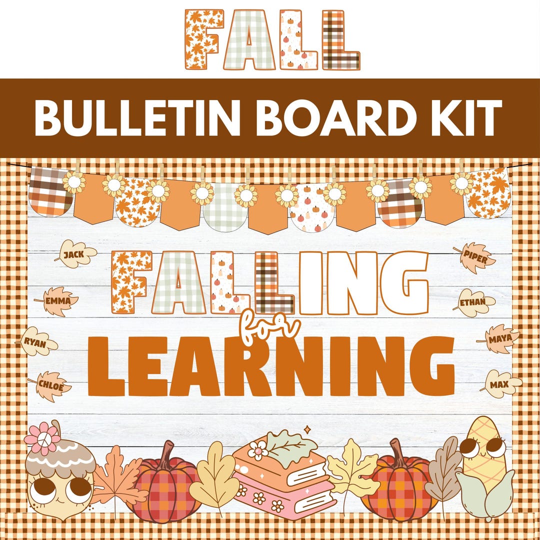 Fall Bulletin Board Preschool Autumn Classroom Decor Retro September ...