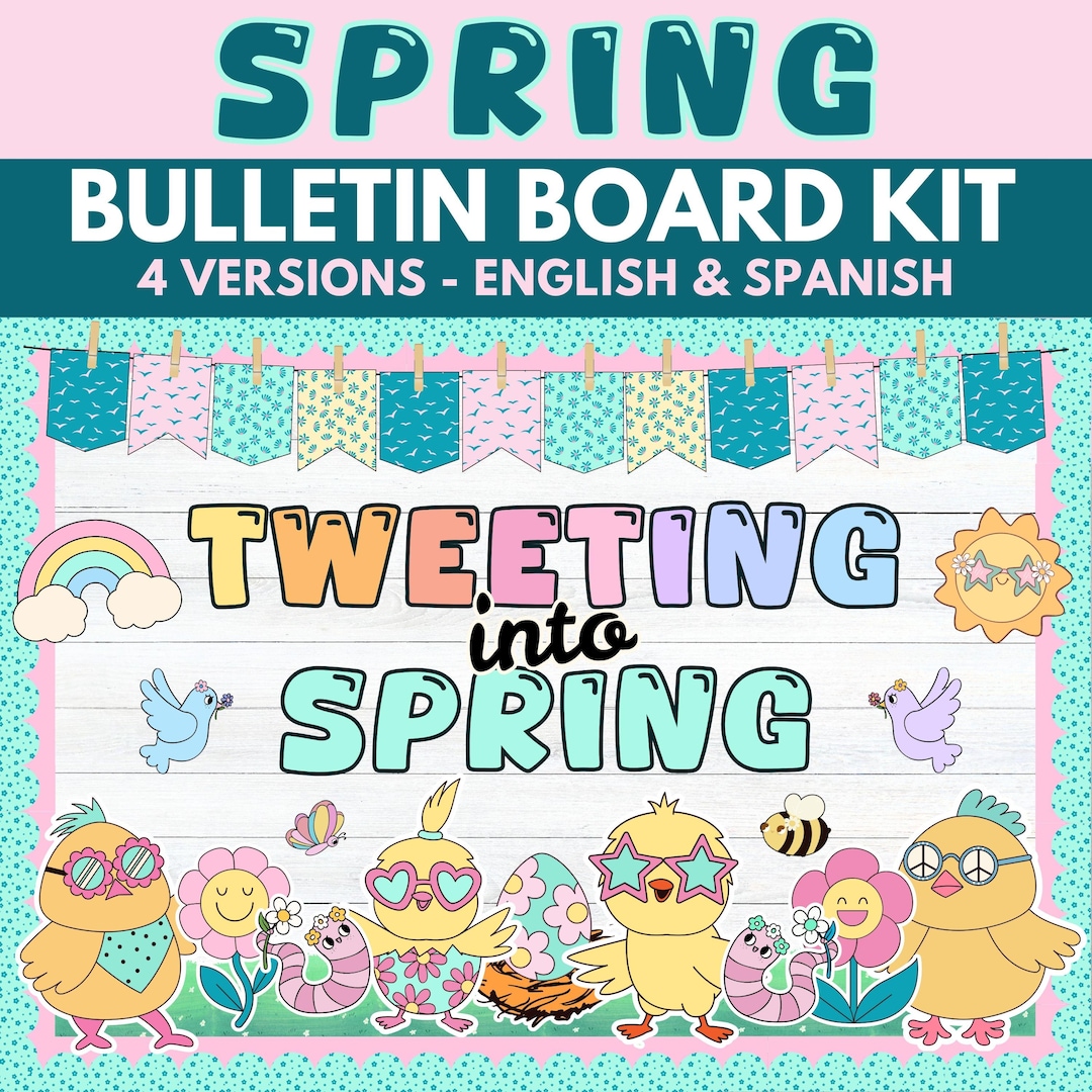 Spring Bulletin Board Spanish, April May Bulletin Board Ideas ...
