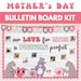 Mothers Day Bulletin Board Kit, Spring April May Bulletin Board, Groovy ...