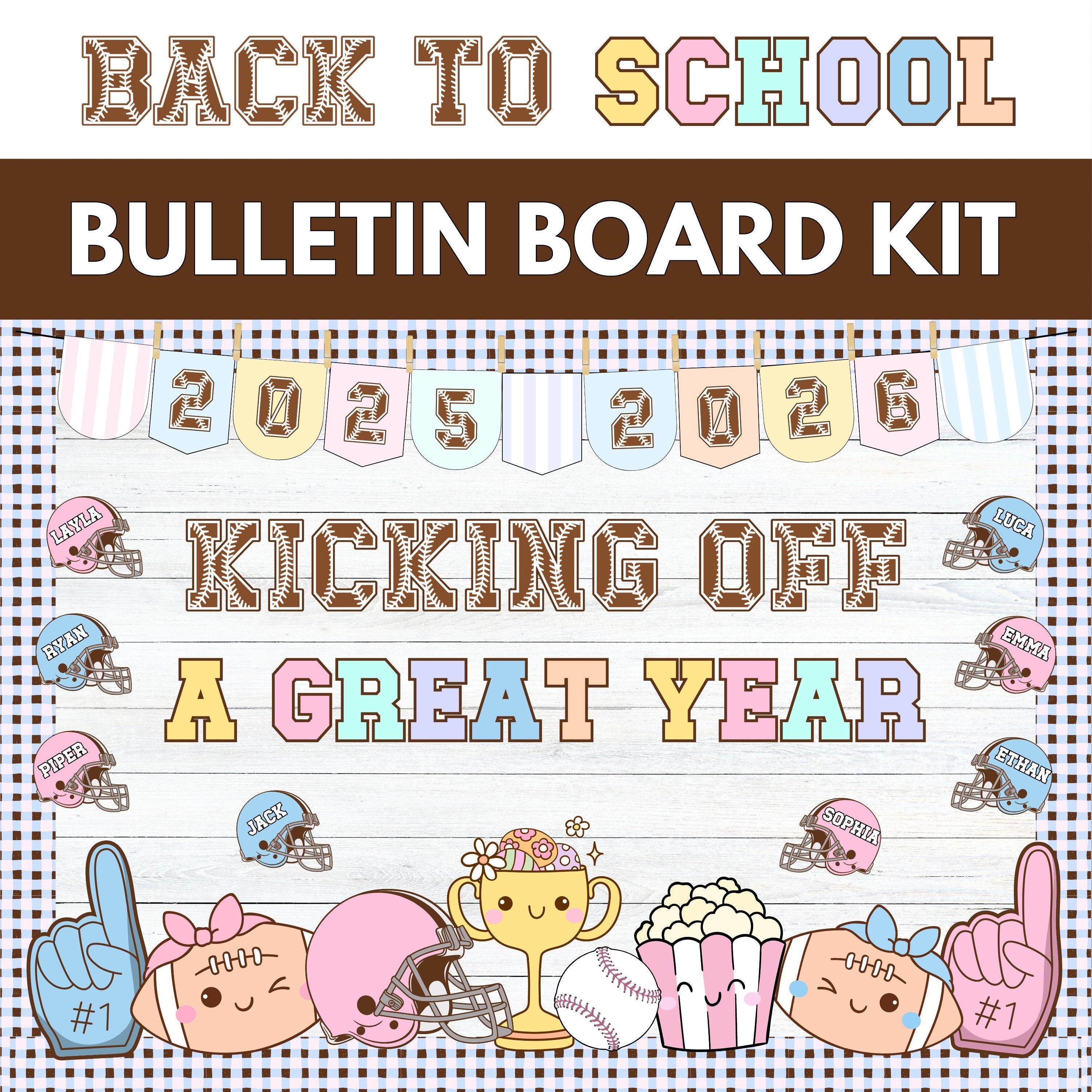Back to School Bulletin Board Kit Sports Themed Classroom Decor ...