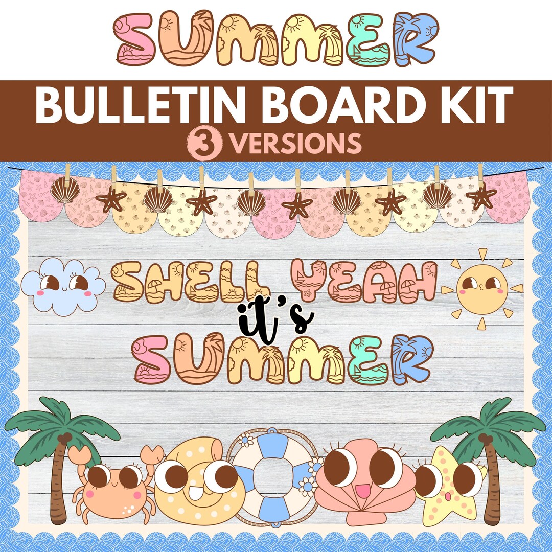 Summer Bulletin Board, End of Year Classroom Decor, June Bulletin Board ...