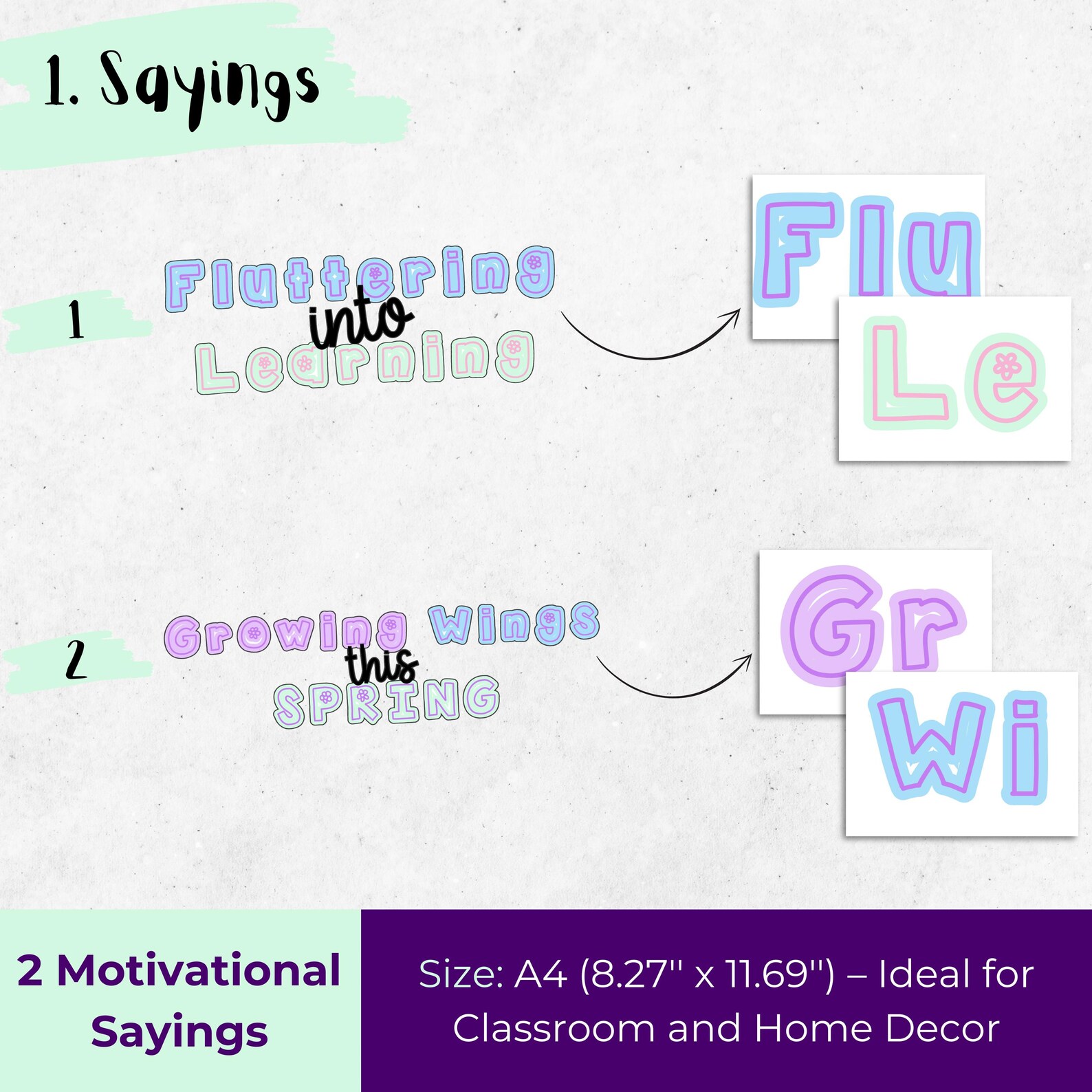 Spring Bulletin Board Kit, Groovy Retro April May Bulletin Board ...