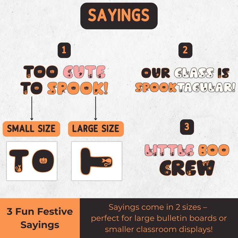 Halloween Bulletin Board Kit, October Bulletin Board, Editable ...