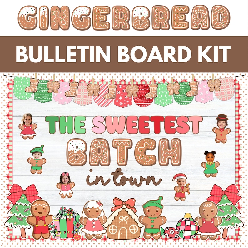 Gingerbread Bulletin Board, Smart Cookies, December Bulletin Board ...