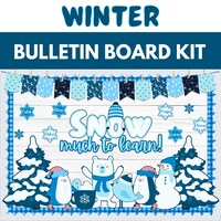 Bulletin Board for Winter, Winter Wonderland Classroom Decor, Winter ...