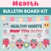 Health Bulletin Board Kit, School Nurse Office Bulletin Board, Healthy ...