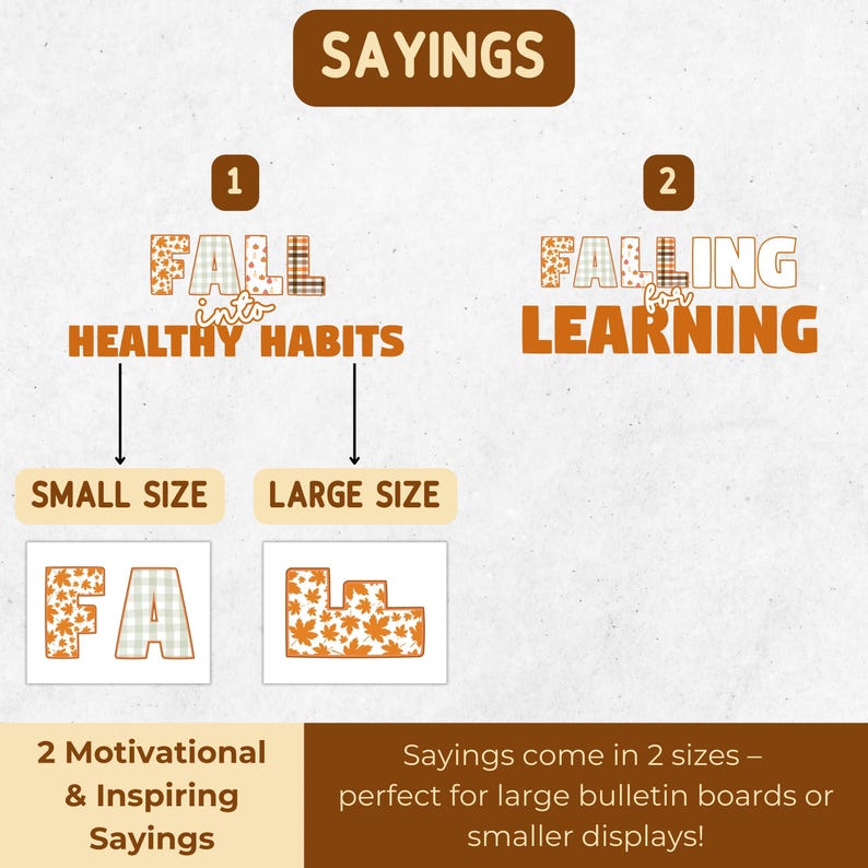 Fall Healthy Habits Bulletin Board Kit Groovy Autumn Classroom Decor ...