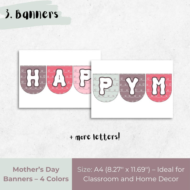 Mothers Day Bulletin Board Kit, Spring April May Bulletin Board, Groovy ...