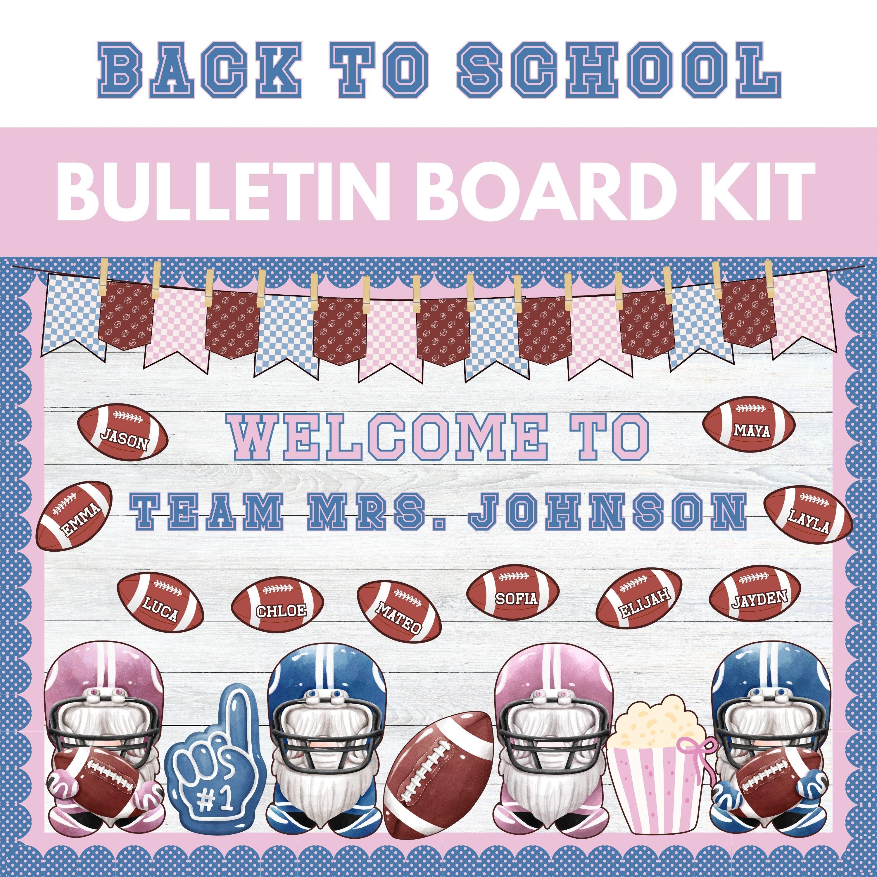 Back to School Bulletin Board Sports Themed Classroom Decor Editable ...