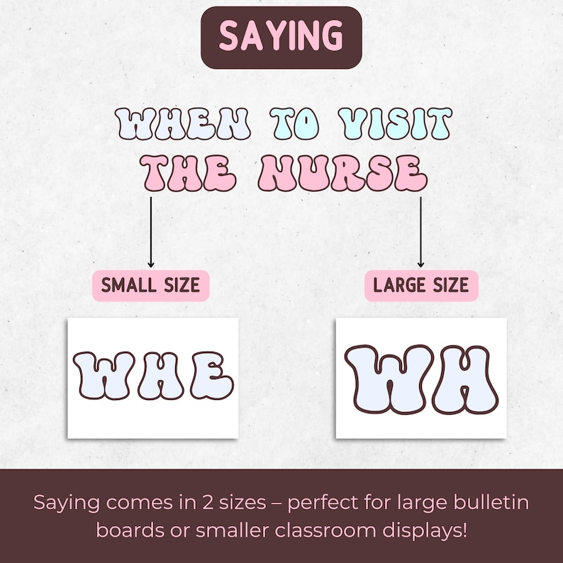 School Nurse Back to School Bulletin Board Nurse Office Decor When to ...