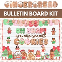 Christmas Bulletin Board, Gingerbread House, Digital Download, Print ...