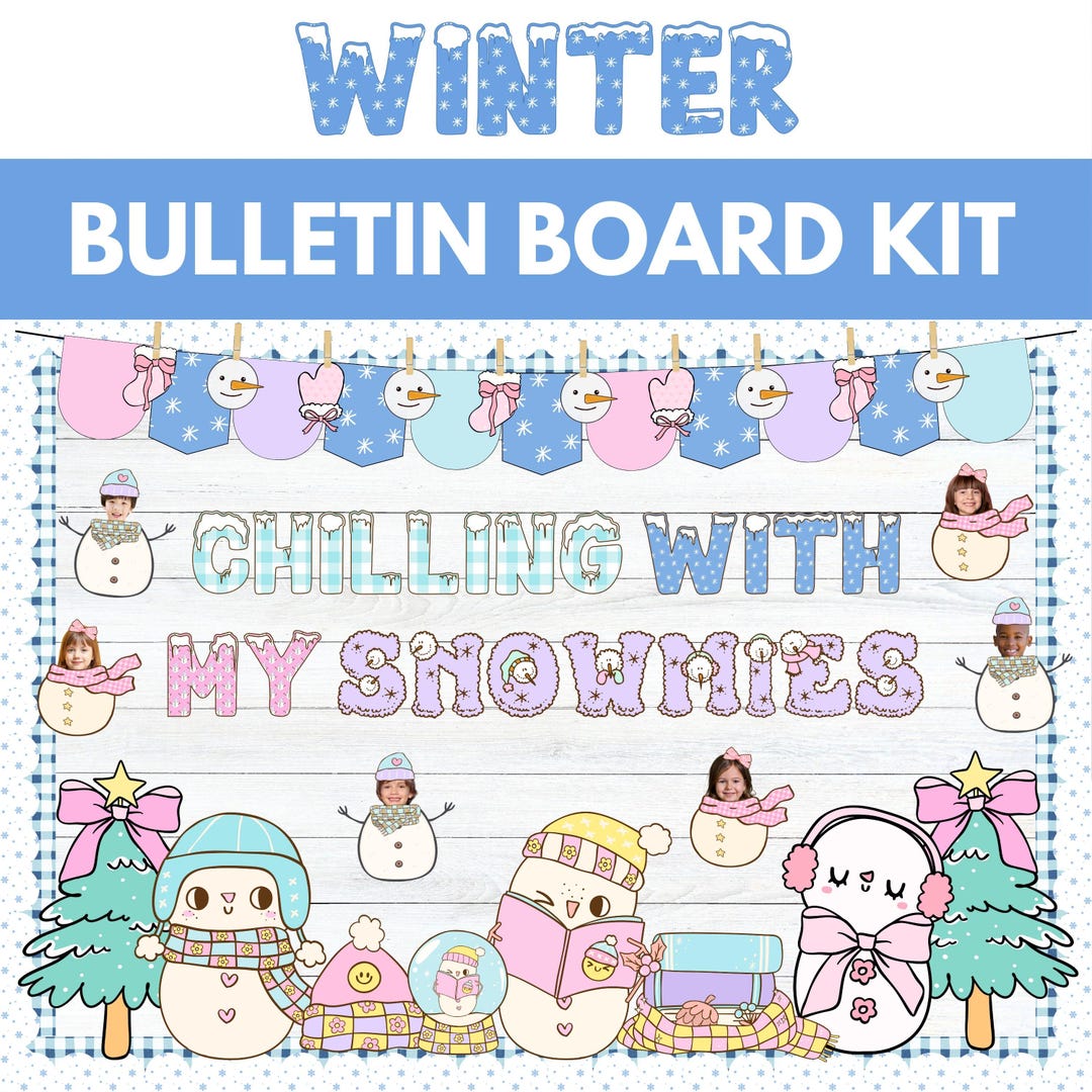 Winter Bulletin Board, Classroom Door Decor, Snowman Bulletin Board ...