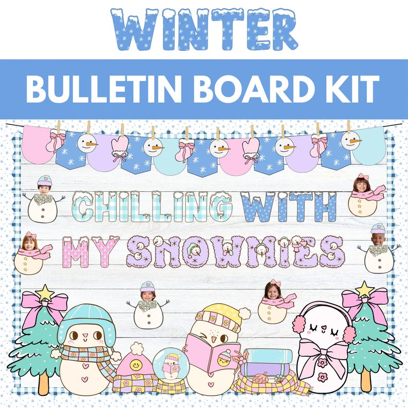 Winter Bulletin Board, Classroom Door Decor, Snowman Bulletin Board ...