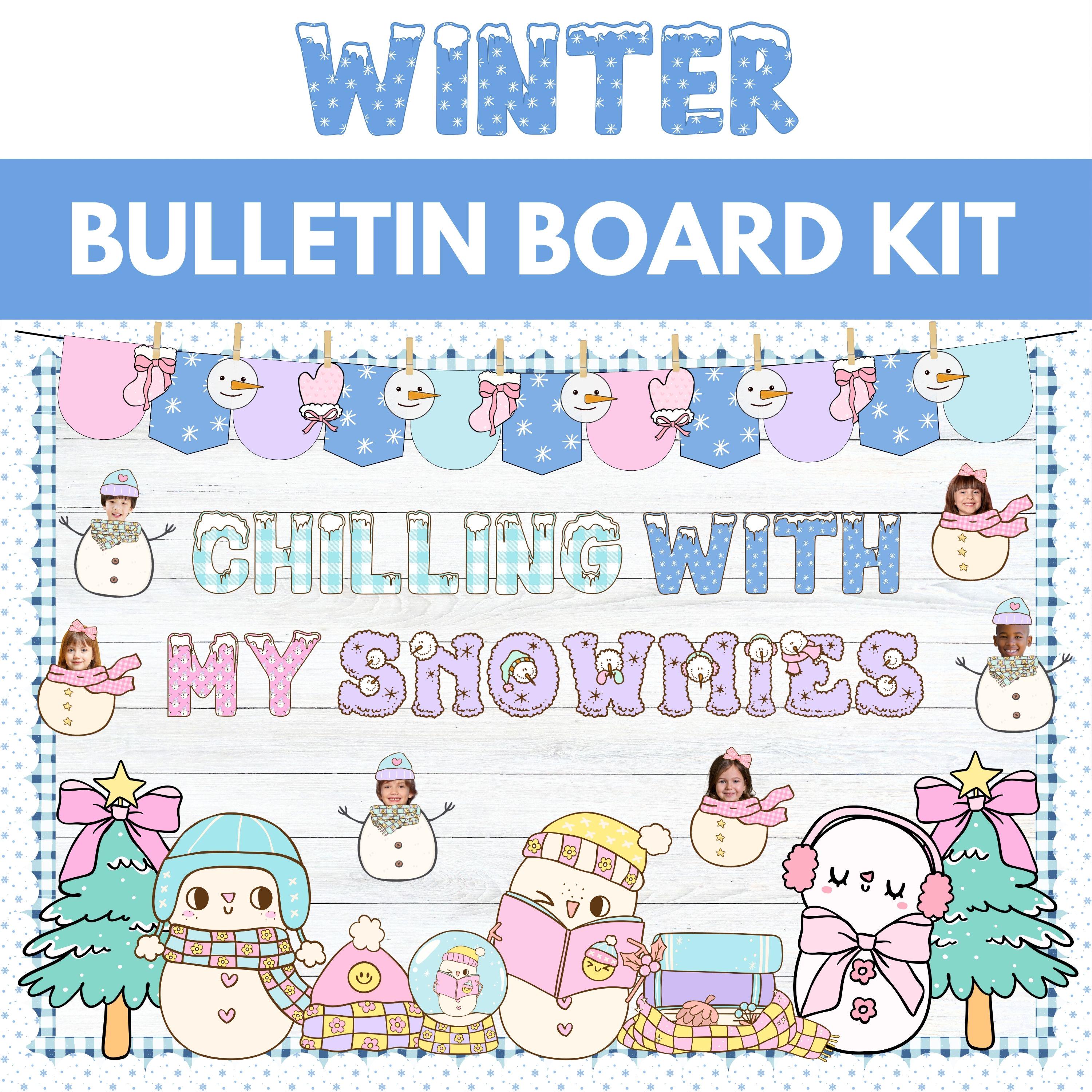 Winter Bulletin Board, Classroom Door Decor, Snowman Bulletin Board ...