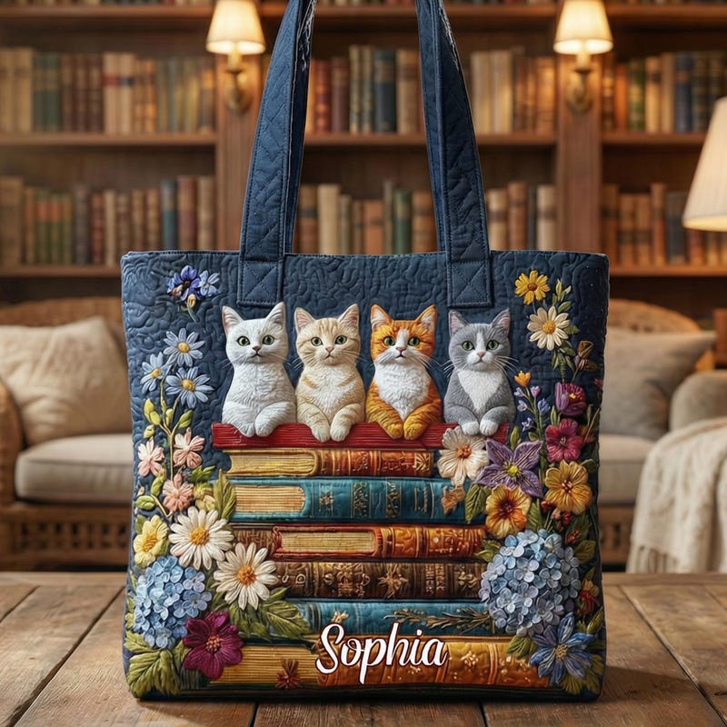 Quilted Purse With Cat - Etsy UK