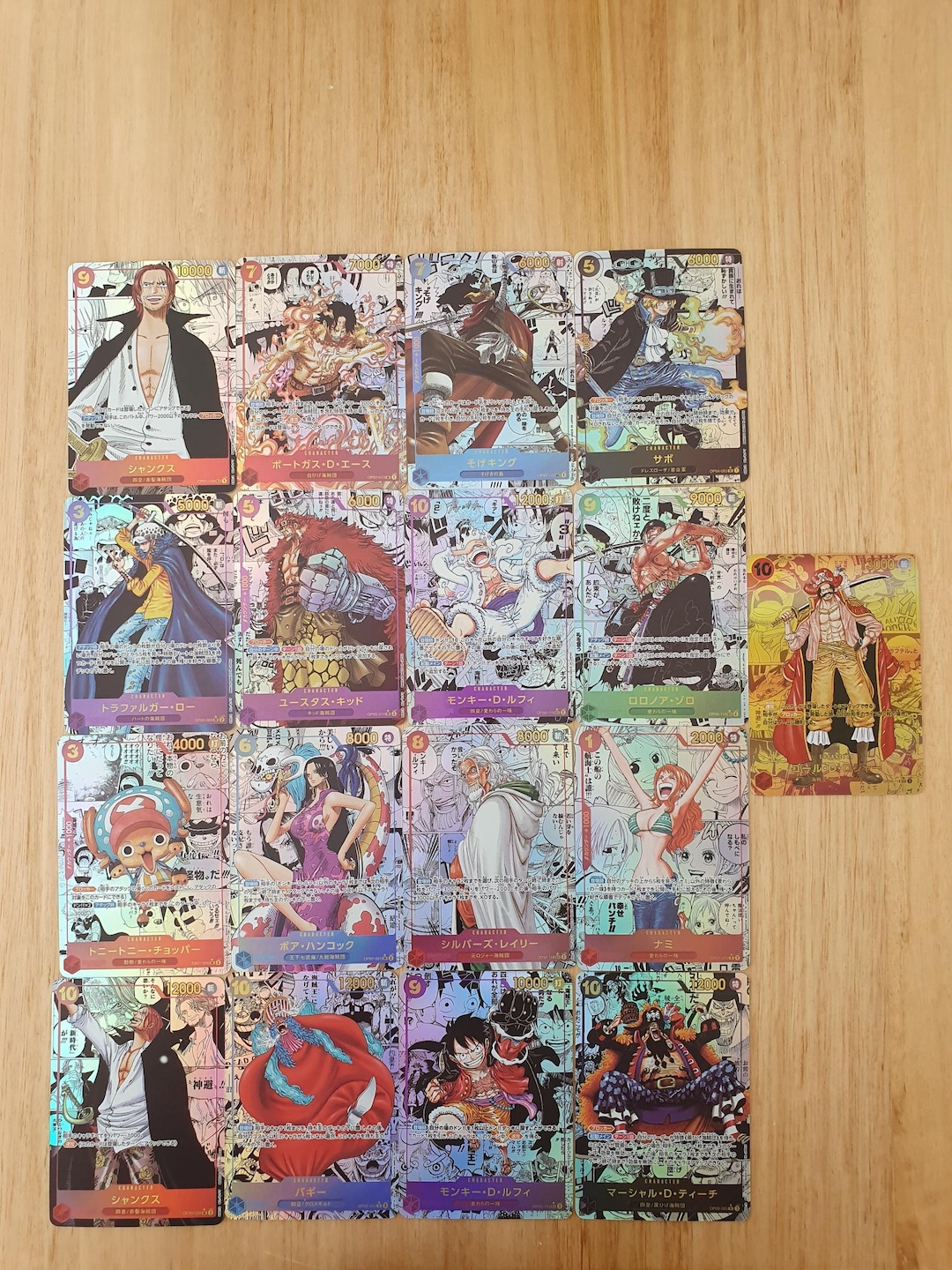 One Piece Complete Manga Set TCG Cards Luffy, Zoro, Blackbeard, Shanks ...