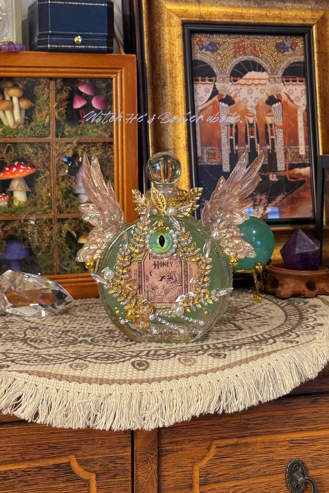 Celestial Compass Vial - Guardian Wing Growth Elixir- Bookshelf Decor ...