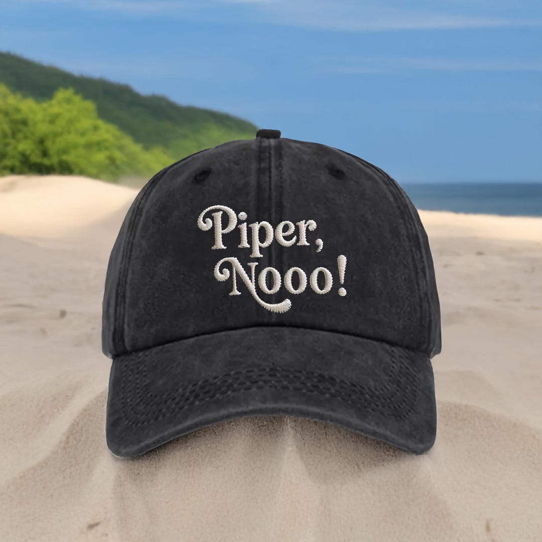 Embroidered Piper No White Lotus Hat, Joke Humor White Lotus Hat ...