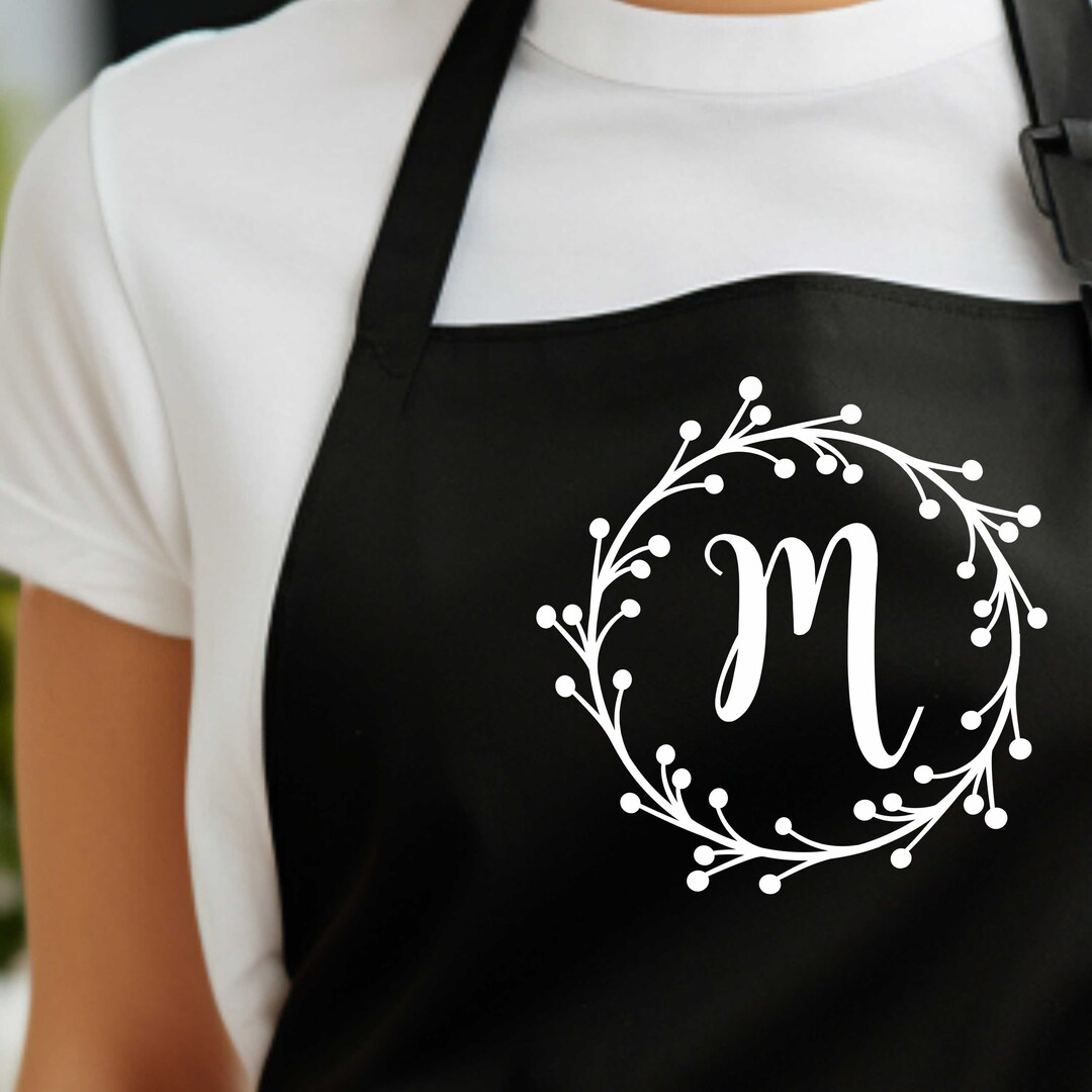 Monogram Kitchen Apron Personalized Apron for Adults Wedding ...