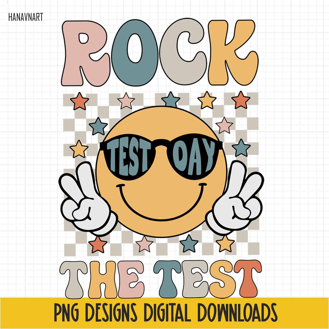 Rock the Test SVG, Motivational Teacher Student Png, Teacher Test Day ...